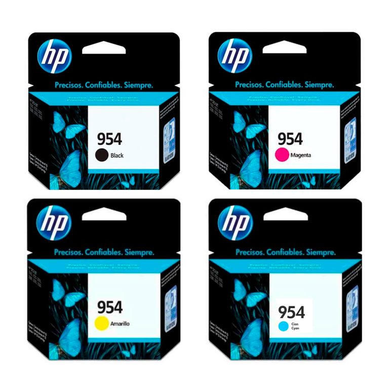 Pack 4 Cartuchos de Tinta HP 954 Negro + Colores - Todotablet