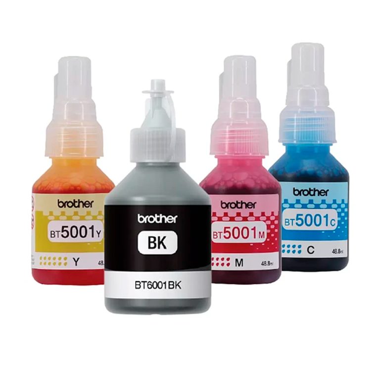 Pack 4 Tintas Brother BT6001 / BT5001 Negro + Colores - Todotablet
